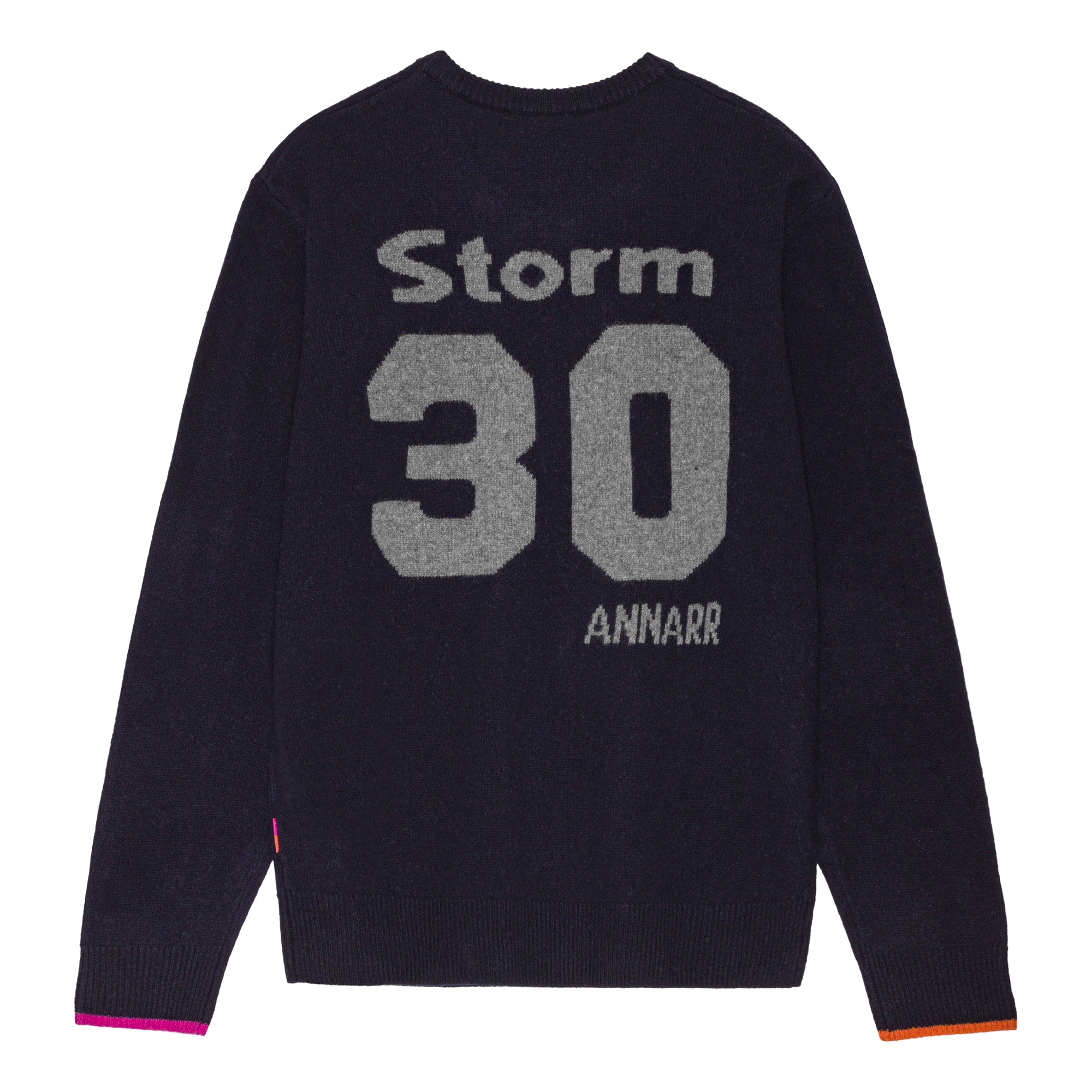 ANNARR x Storm Anniversary Knit, navy/grey – stormfashion.dk