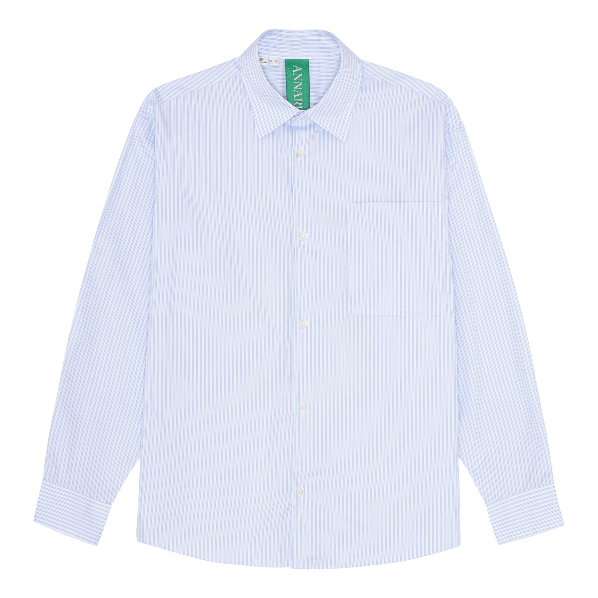 Annarr Anrvolund Popling Shirt "Cashmere Blue/stripes" 16096732 ...