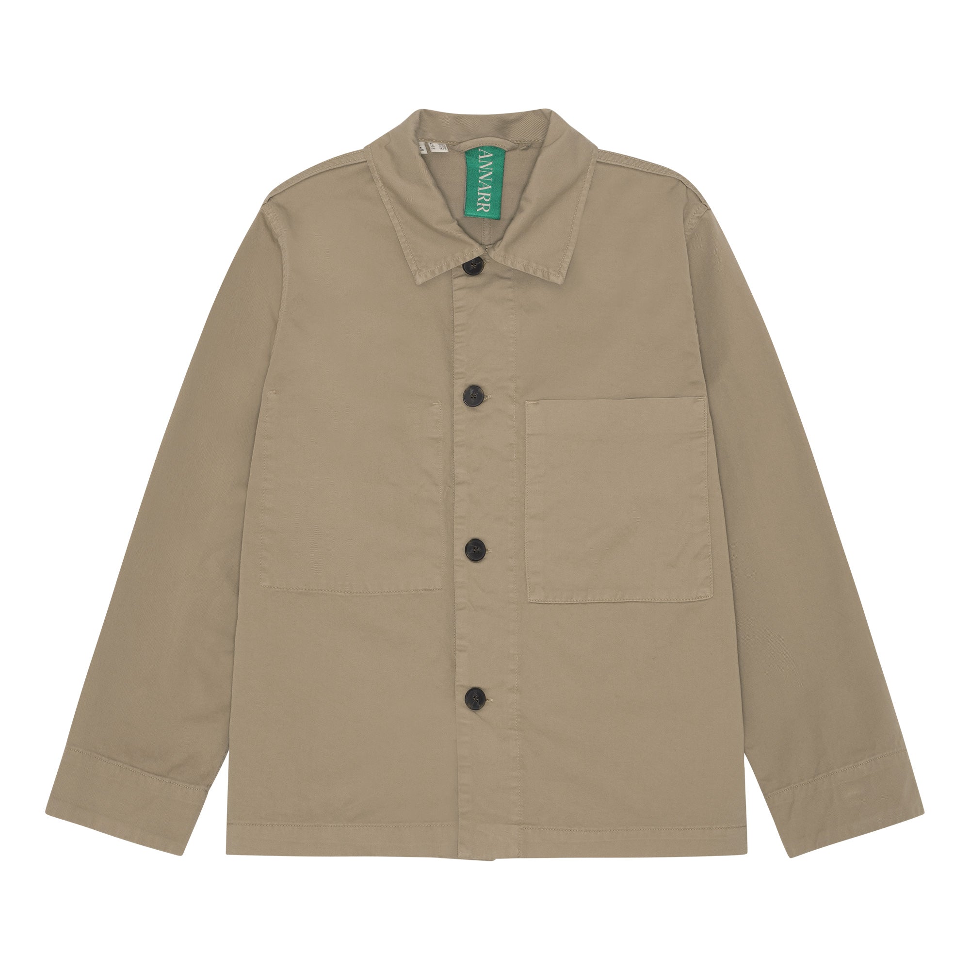 ANNARR Anrharki Garment Dyed Overshirt "Weathered Teak" 1609733 ...